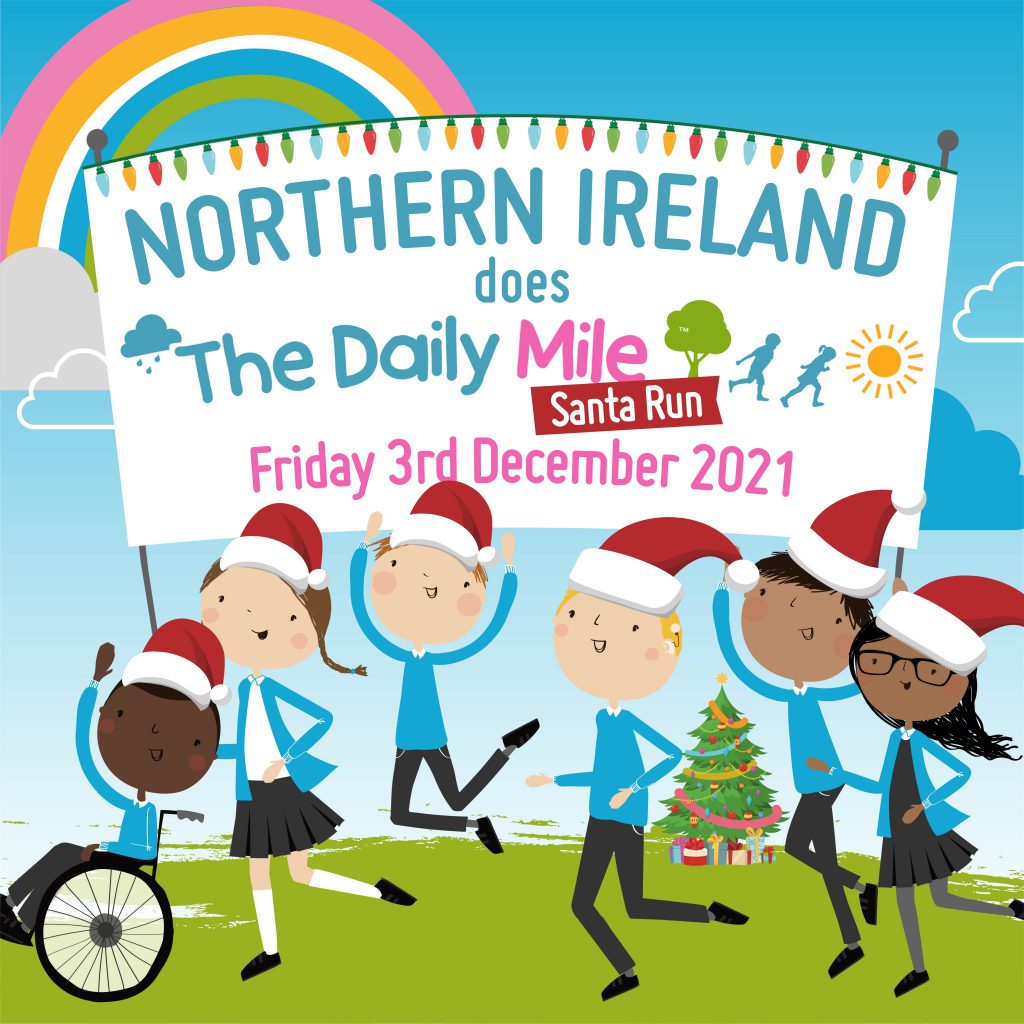Northern Ireland Does The Daily Mile Santa Run Friday 3rd December 2021 ...